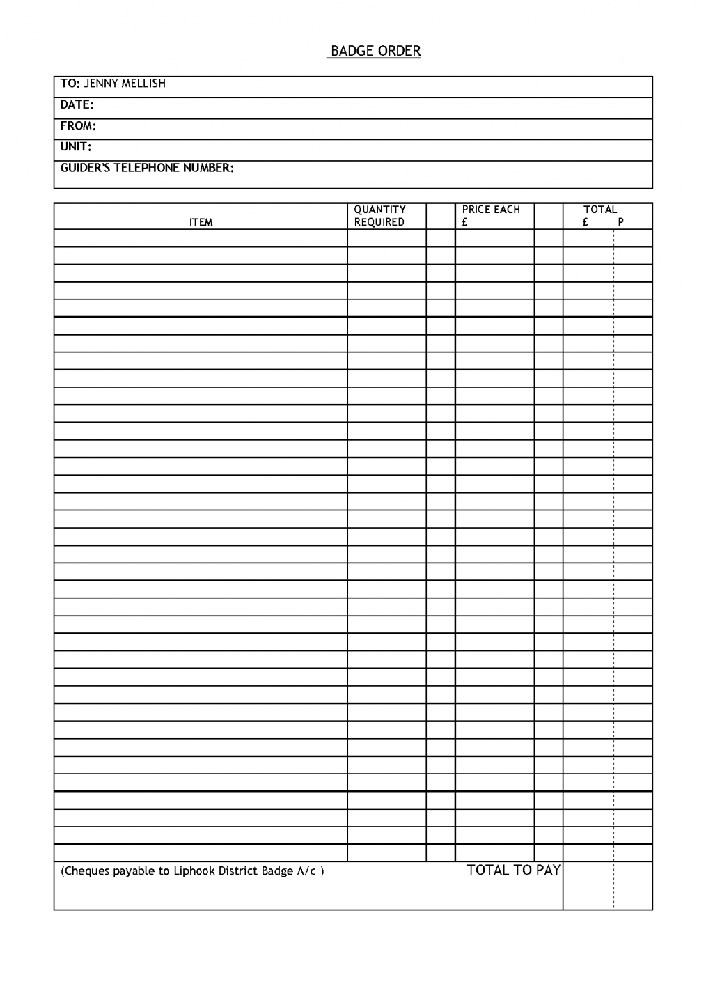Blank T Shirt Order Form Emmamcintyrephotography