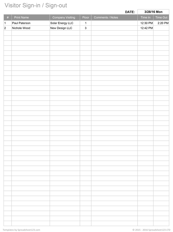 Excel Sign In Sheet Emmamcintyrephotography Excel Sign In Sheet Emmamcintyrephotography