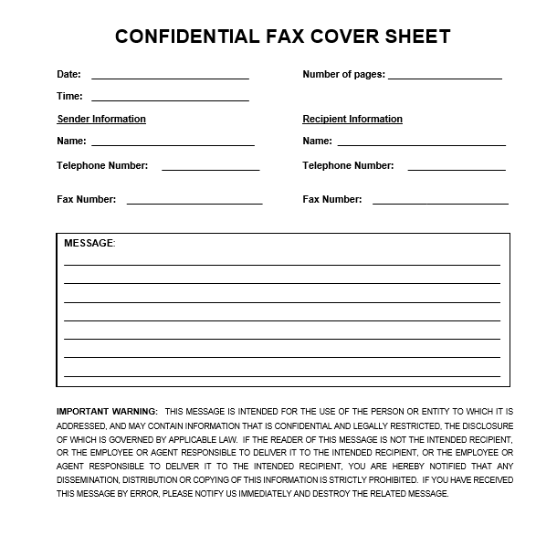 Hipaa Fax Cover Sheet Emmamcintyrephotography