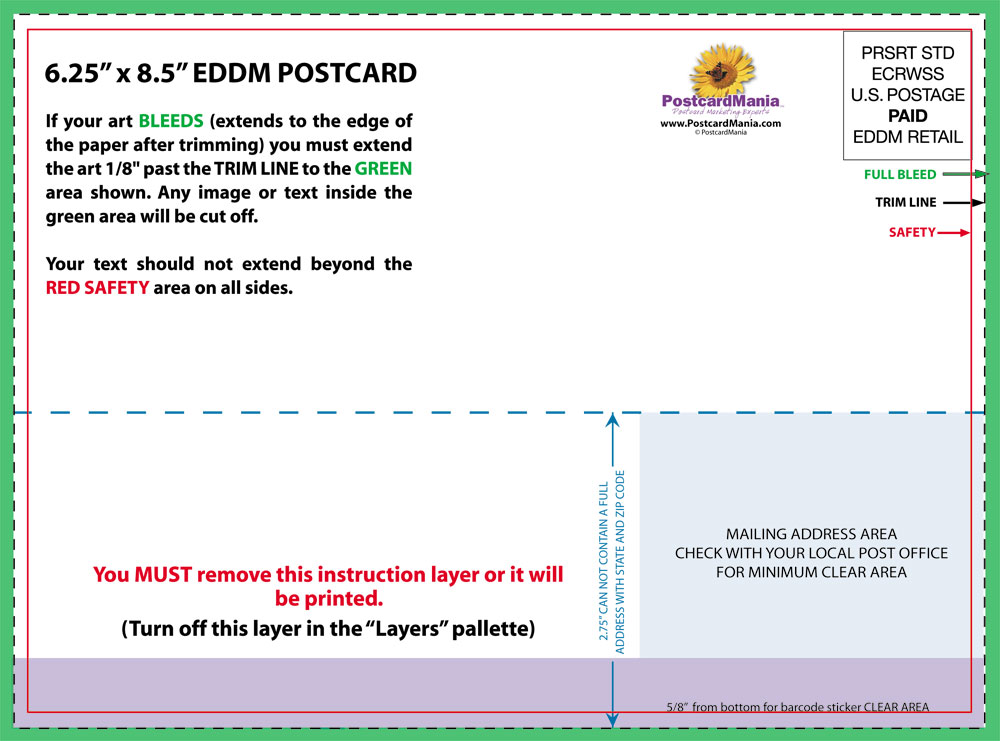 6 X 9 Postcard Template Creative Design Templates