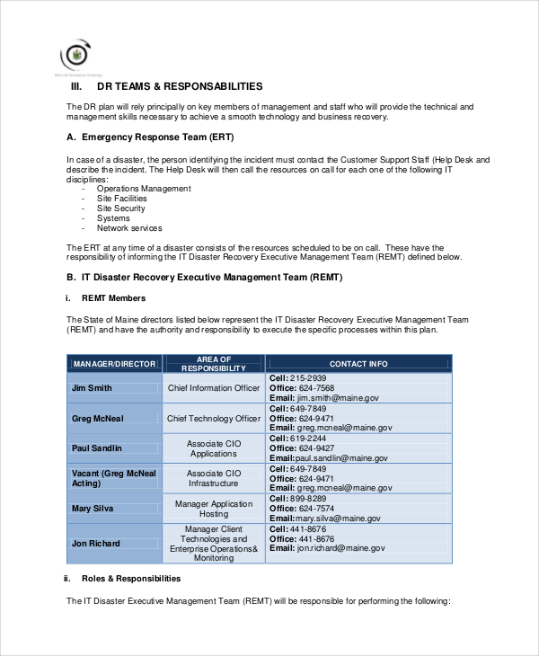 Simple Disaster Recovery Plan Template Emmamcintyrephotography