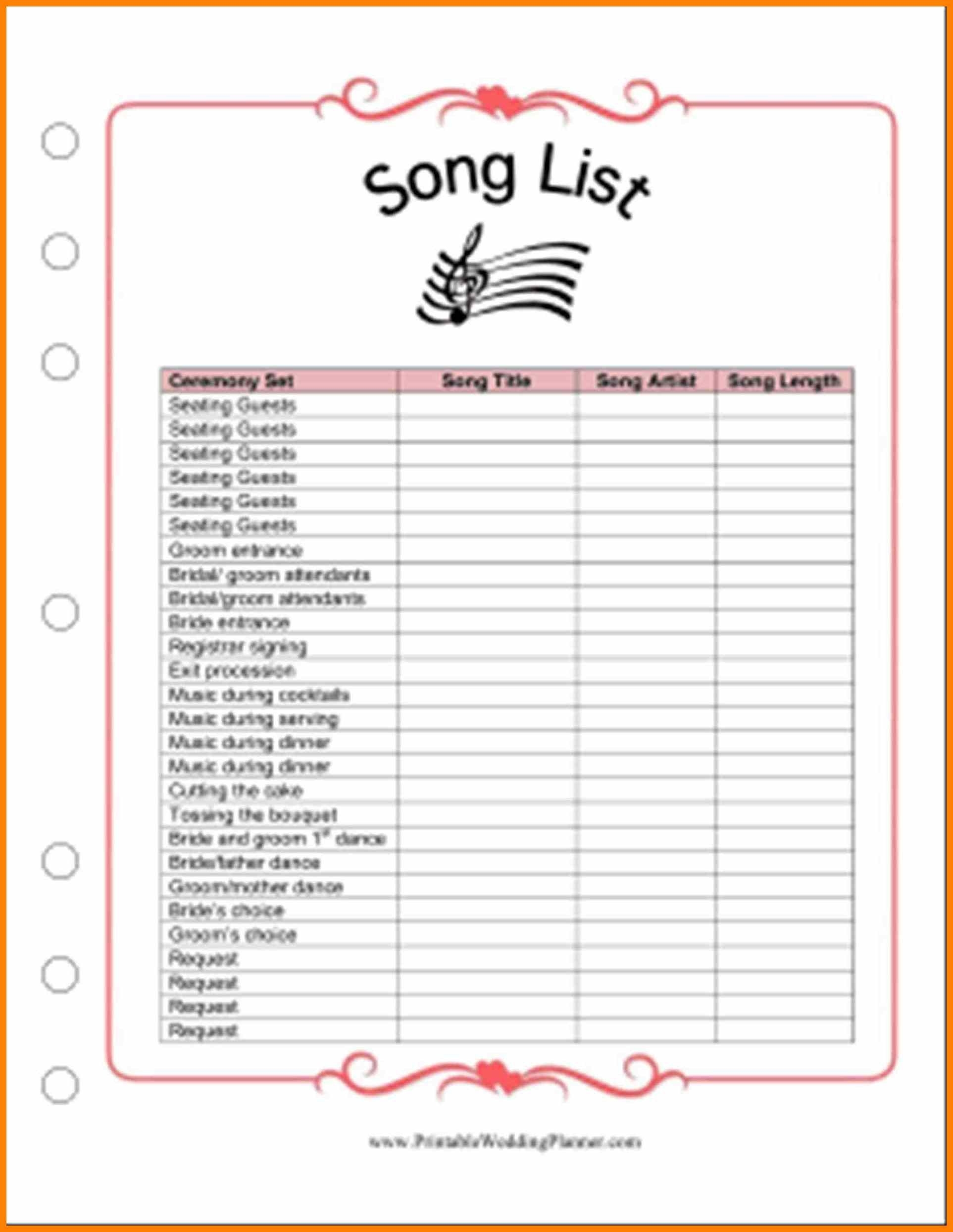 Free Printable Wedding Planning Template Printable Templates