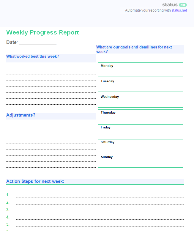 Weekly Update Template Emmamcintyrephotography