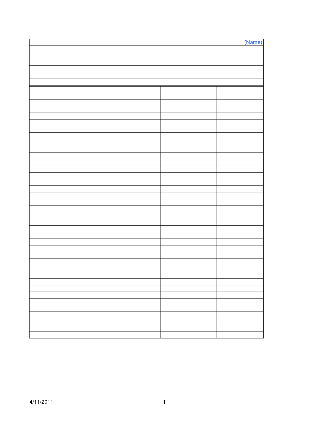 Blank Income Statement Template Emmamcintyrephotography