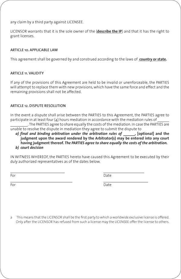Contract Agreement Template Between Two Parties 
