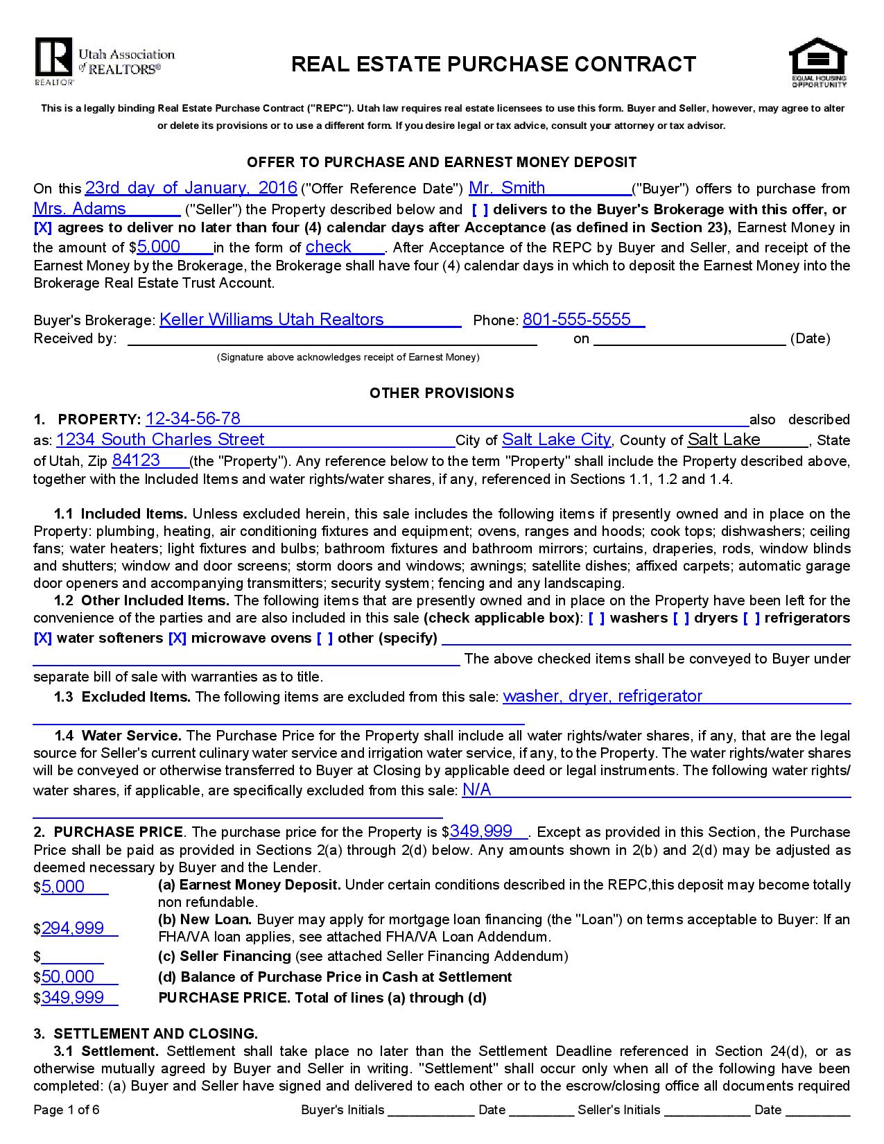 Real Estate Purchase Agreement Template Emmamcintyrephotography