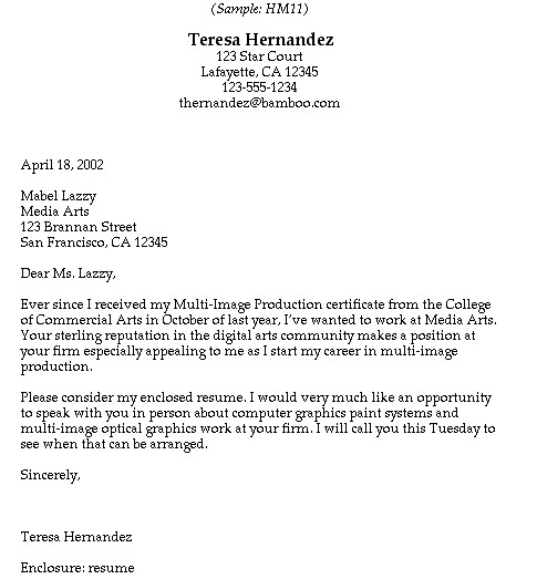 Sample Email To Hiring Manager Emmamcintyrephotography