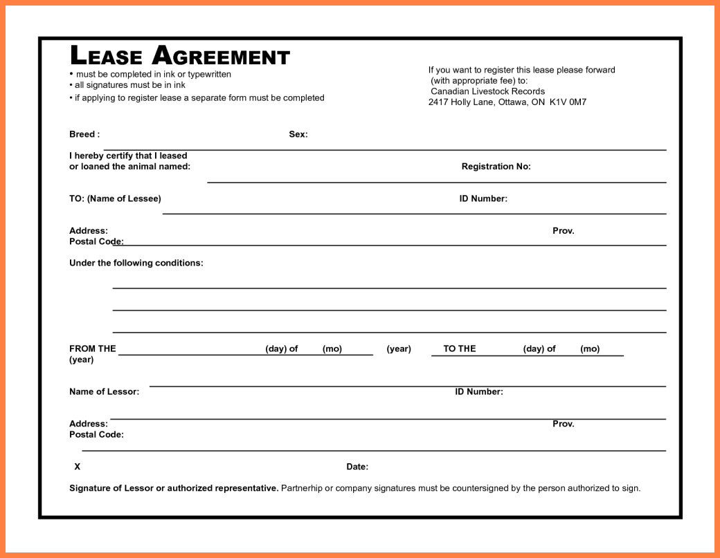 Simple Lease Agreement Emmamcintyrephotography