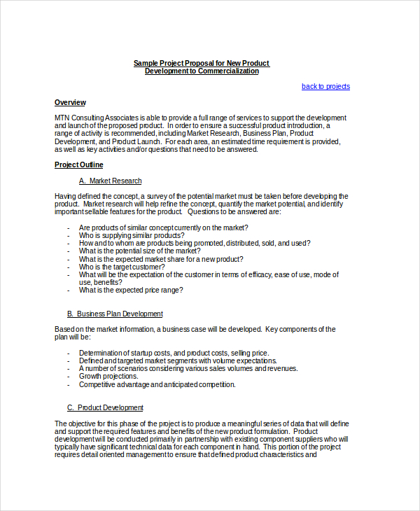 Simple Project Proposal Template Emmamcintyrephotography